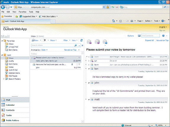 The Fundamentals of Outlook Web Access(OWA) 2003,2007,2010 - Techyv.com